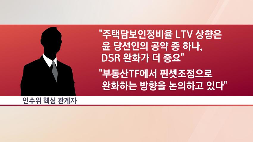 [단독] 인수위, 부동산TF에서 DSR 손본다...생애최초 주택구입자에 한해 핀셋 완화 검토 - SBS Biz