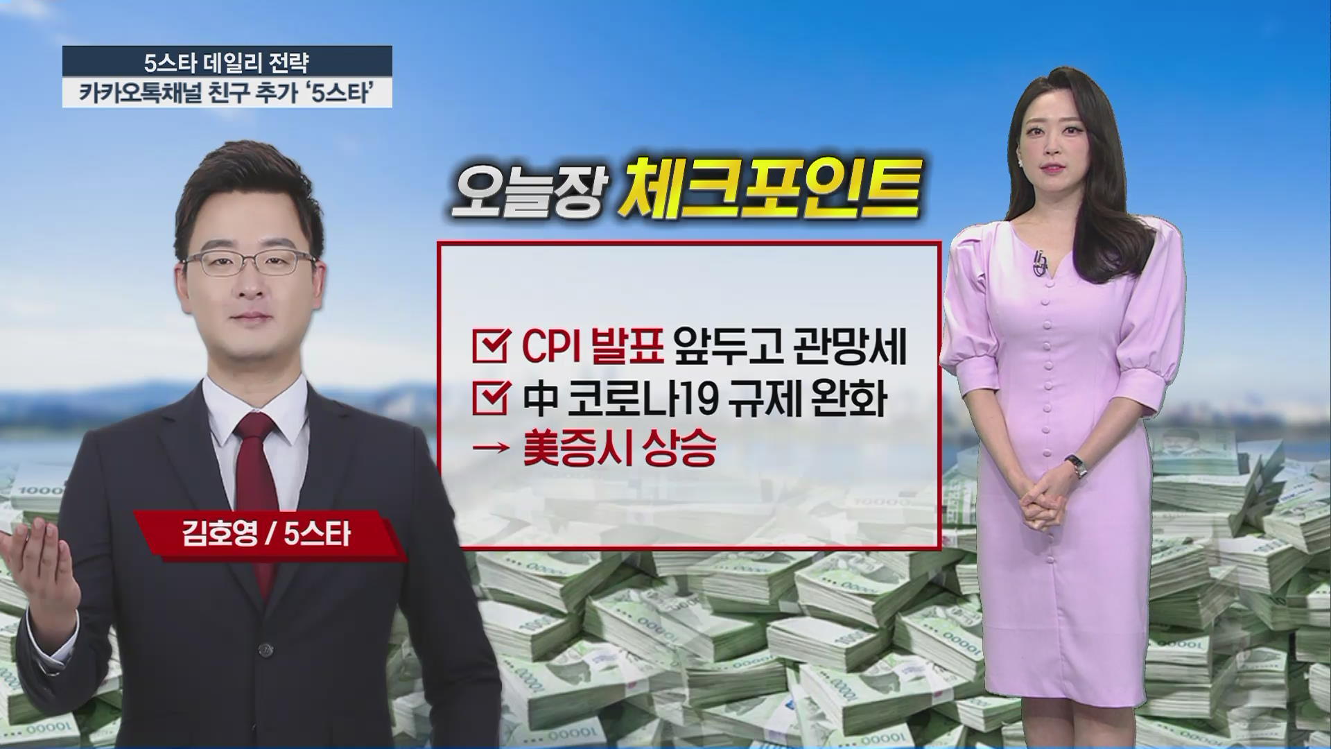 [5스타 오전 장 투자전략] 5월 CPI 발표 앞두고 美 증시 상승…오늘 장 투자 전략은? - SBS Biz