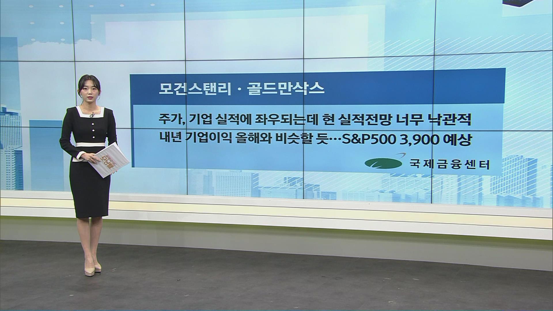 모건스탠리·골드만삭스 "내년 기업이익 올해와 비슷할 듯…S&P500지수 3,900 예상" - SBS Biz