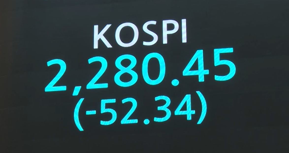 '배당락' 한파 맞은 코스피…두달만에 2300선 깨져 - SBS Biz