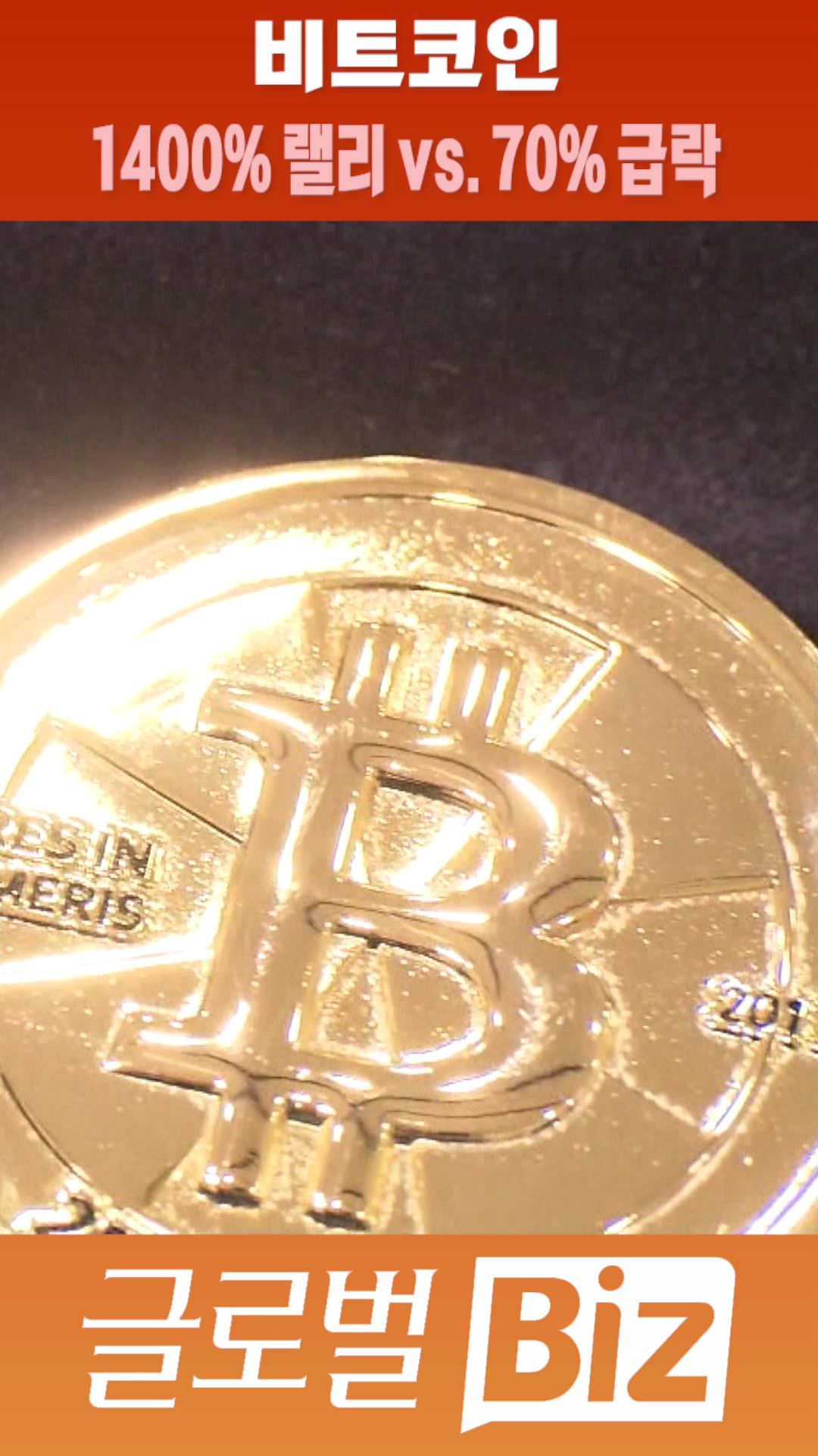 [숏폼] 비트코인 1400% 랠리 vs. 70% 급락 - SBS Biz