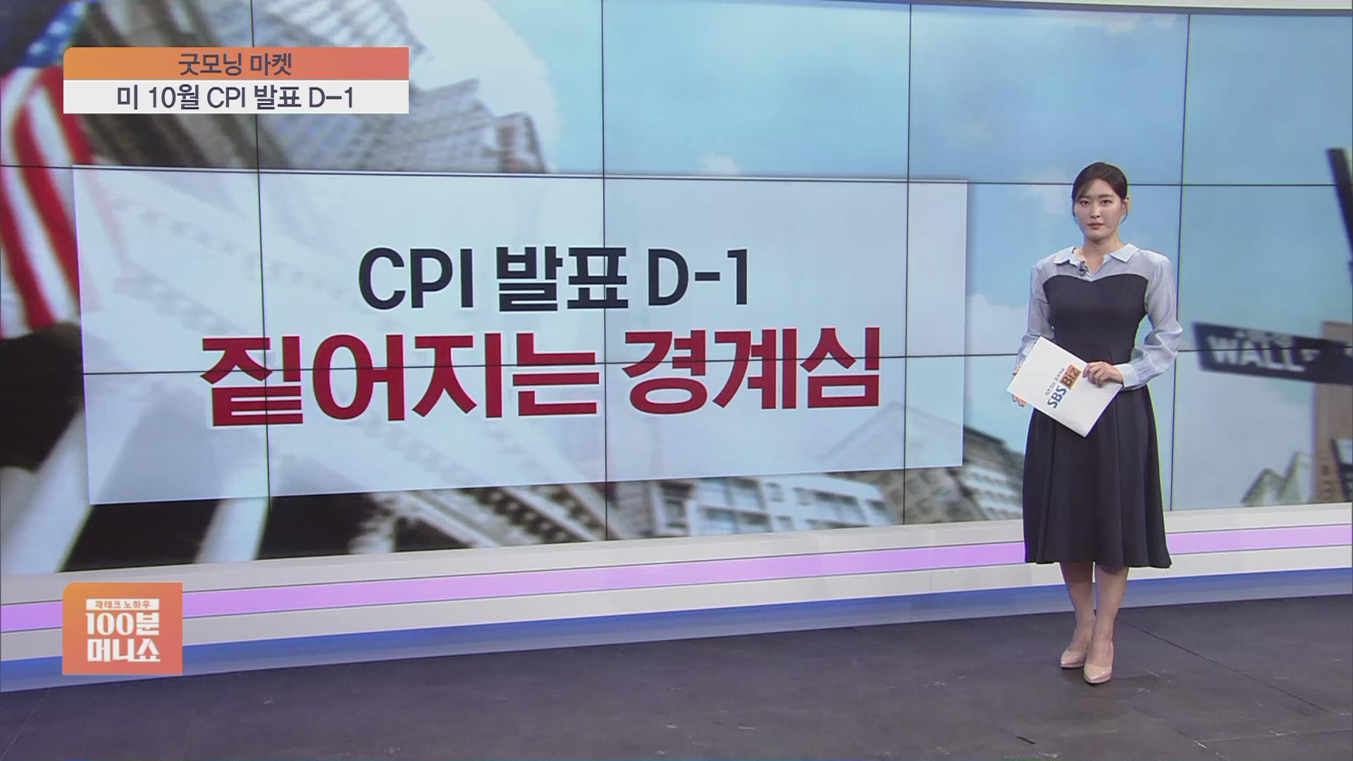 [굿모닝 마켓] CPI 발표 하루 전…'폭풍전야' 뉴욕증시, 짙어지는 경계심 - SBS Biz