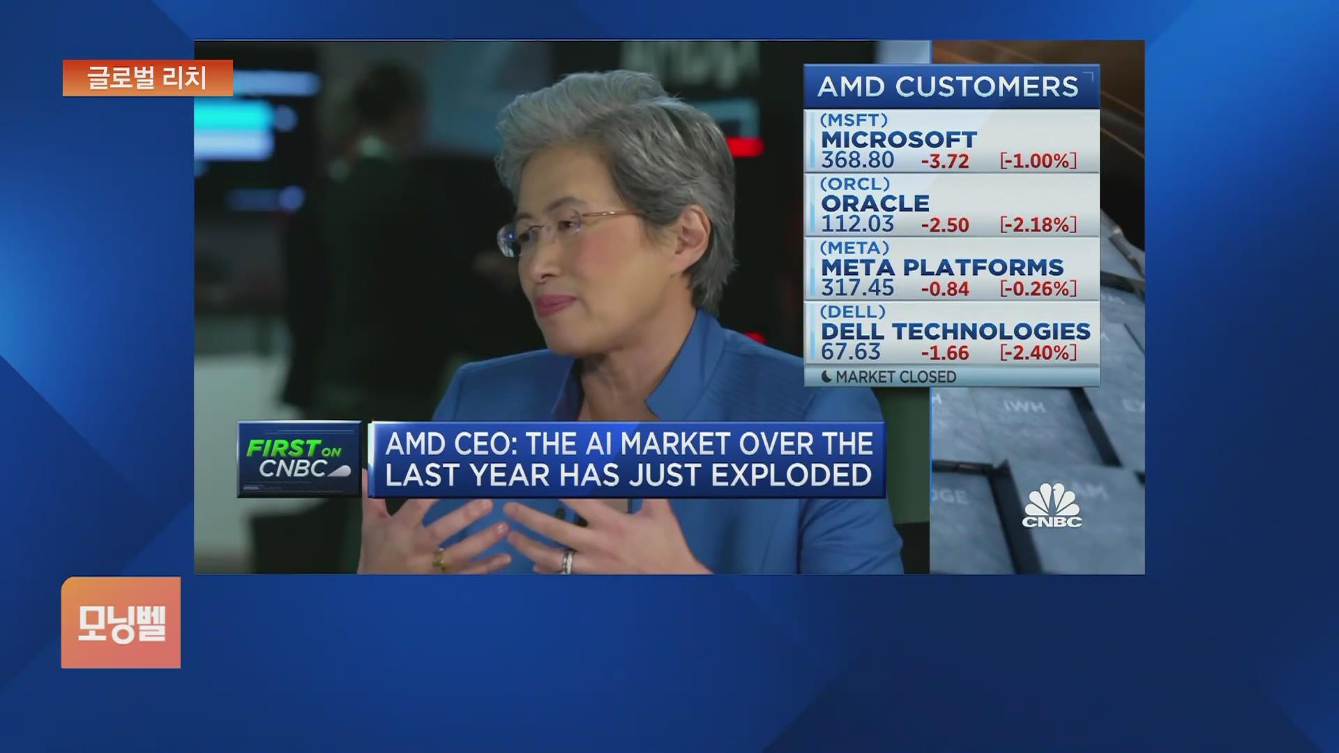 [글로벌 리치] AMD CEO "지난 한 해 동안 AI 시장 폭발해" - SBS Biz