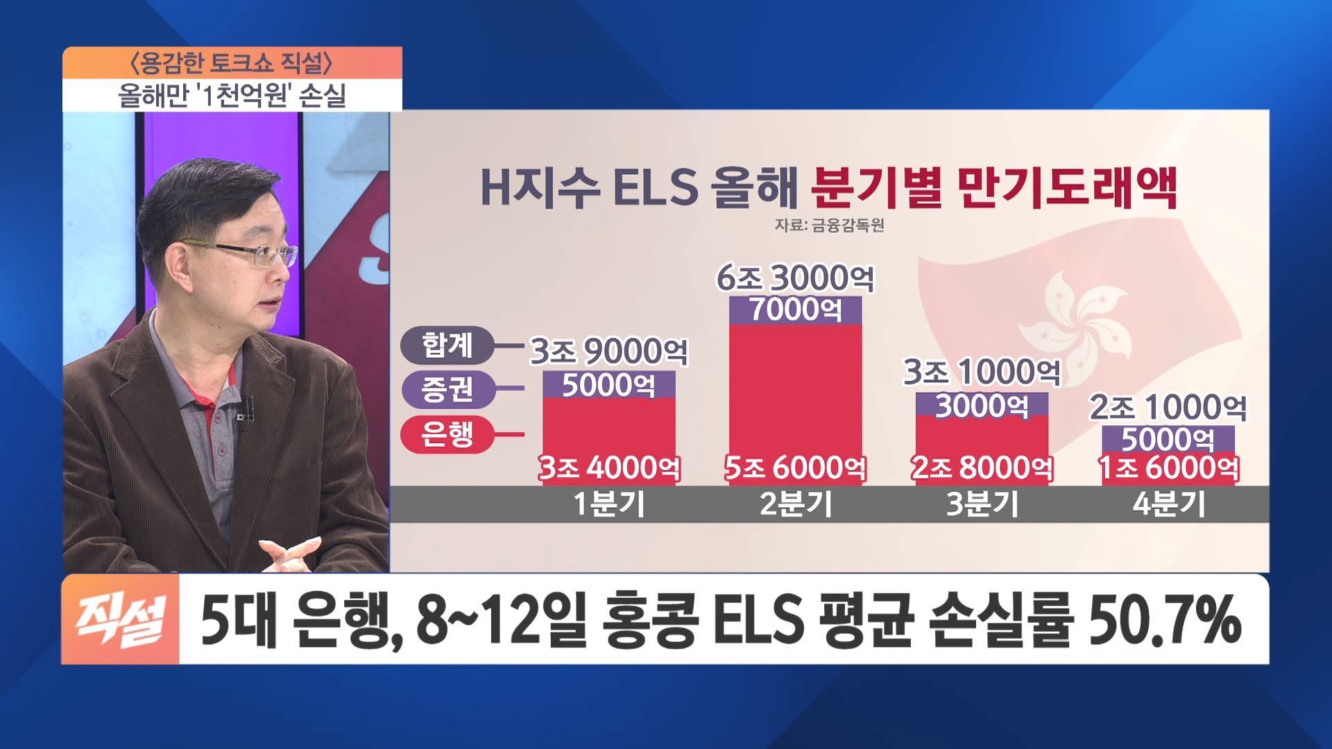 올해만 '1천억원' 손실…홍콩 ELS 손실 쓰나미, 지금부터 시작? - SBS Biz