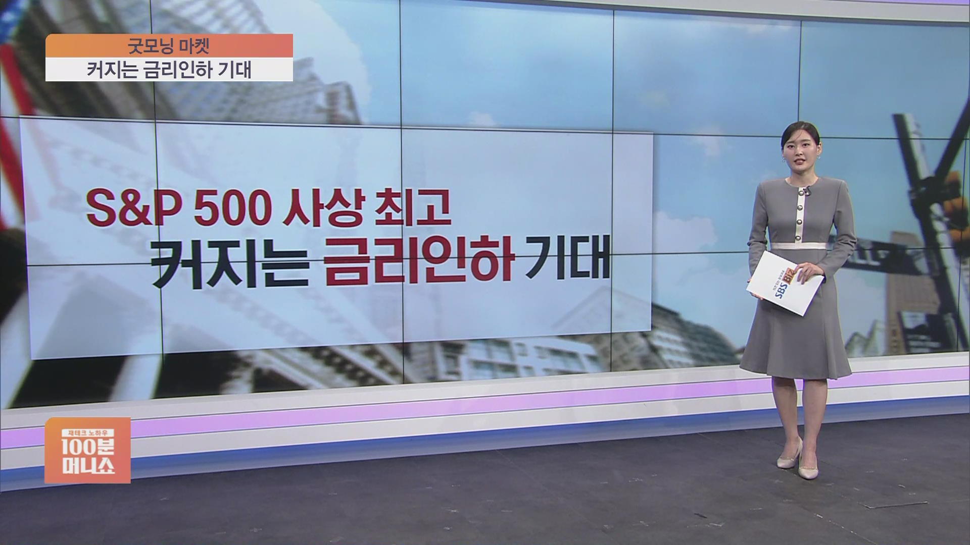 [굿모닝 마켓] "금리 인하 머지않았다"…S&P500 사상 최고치 마감 - SBS Biz