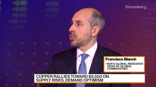 BofA "구리 가격, 향후 12개월간 최소 30% 오를 것" - SBS Biz