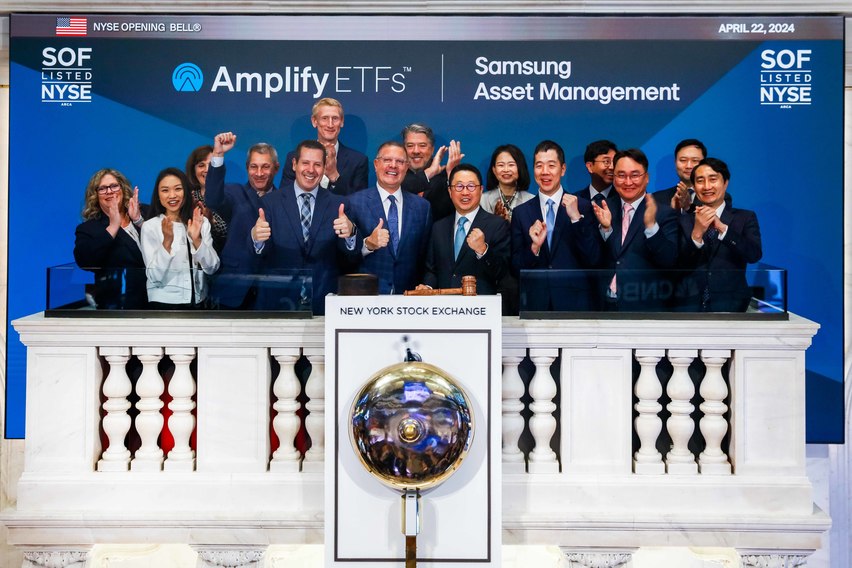 삼성자산운용, 토종 ETF 'SOF'로 뉴욕거래소 '오프닝 벨' 울려 - SBS Biz