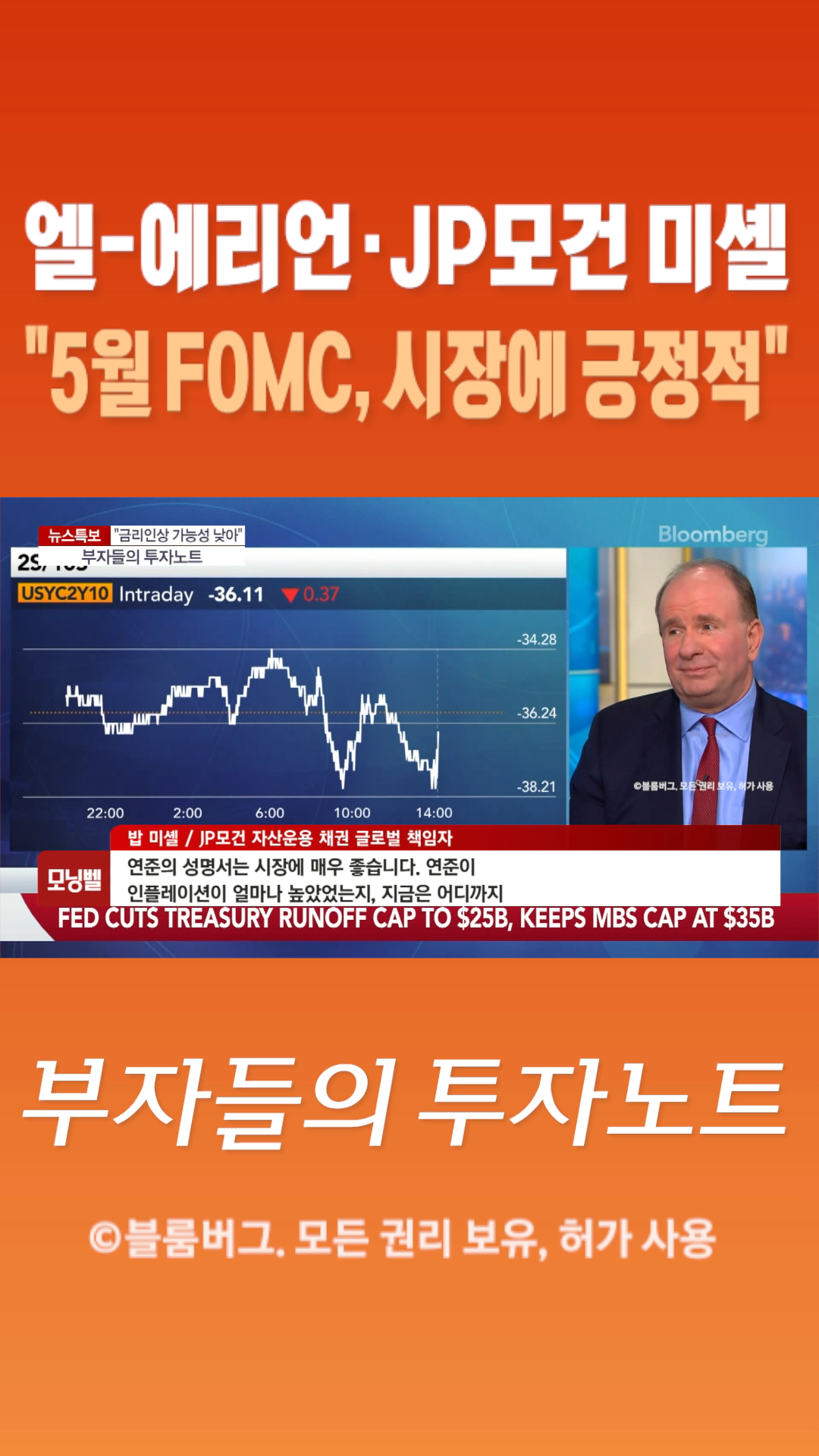 [숏폼] 엘-에리언·JP모건 미셸 "5월 FOMC, 시장에 긍정적" - SBS Biz