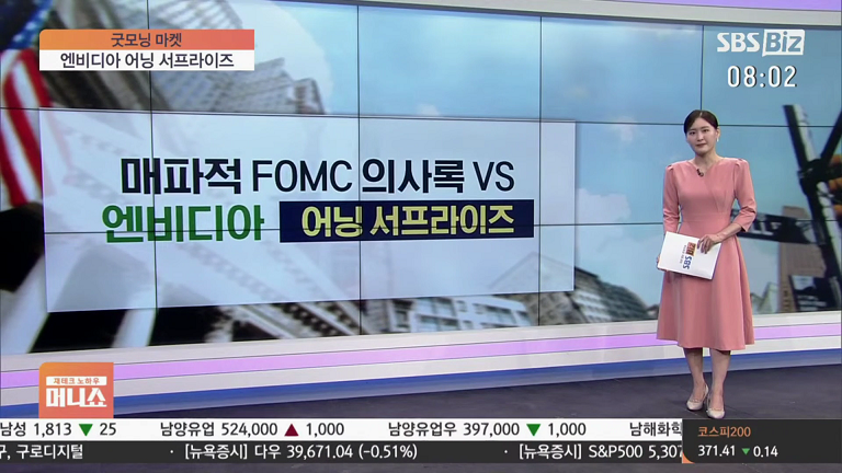 [굿모닝 마켓] '매파' FOMC vs. '호실적' 엔비디아…뉴욕증시 하락마감 - SBS Biz