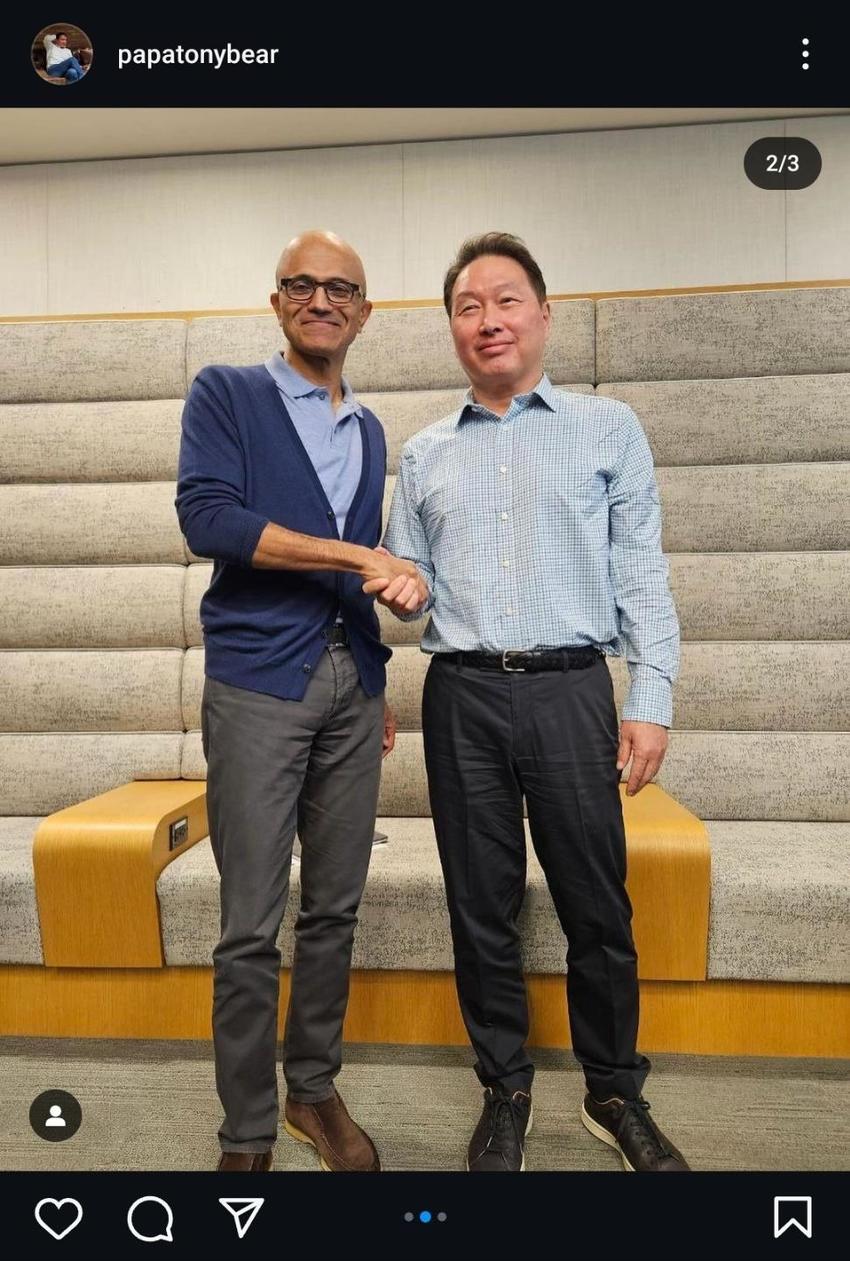 SK 최태원, 오픈AI∙MS CEO와 회동…AI 파트너십 구축 - SBS Biz