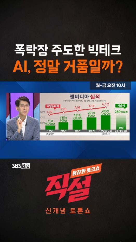 [숏폼] 폭락장 주도한 빅테크 AI, 정말 거품일까? - SBS Biz