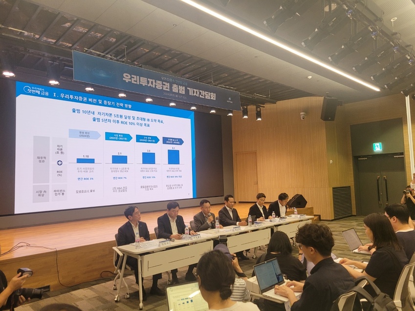우투 남기천, 초대형 IB 포부…,'ROE 10%·자기자본 5조' 목표 - SBS Biz