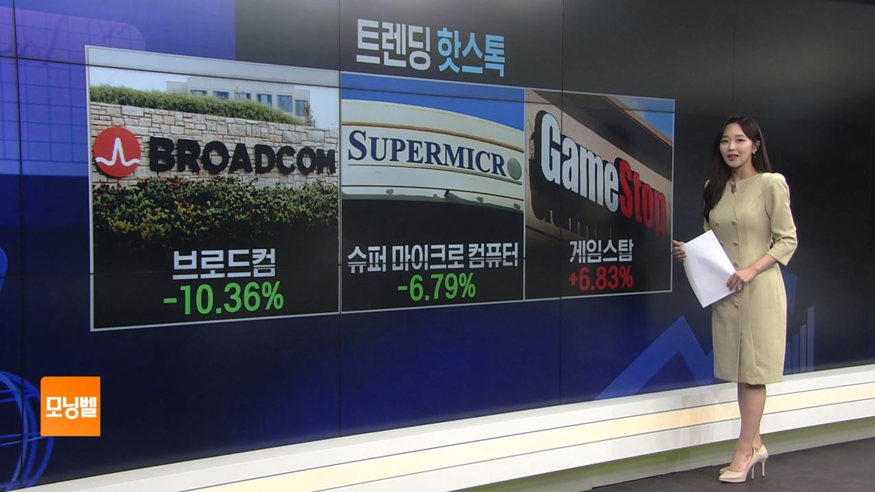 [서학개미 뭐샀나] 브로드컴, 호실적에도 매출 가이던스 실망에 급락세 - SBS Biz