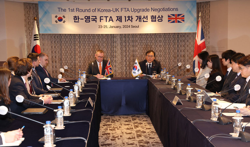 한·영 FTA 개선 3차 협상…디지털·바이오·공급망 논의 - SBS Biz