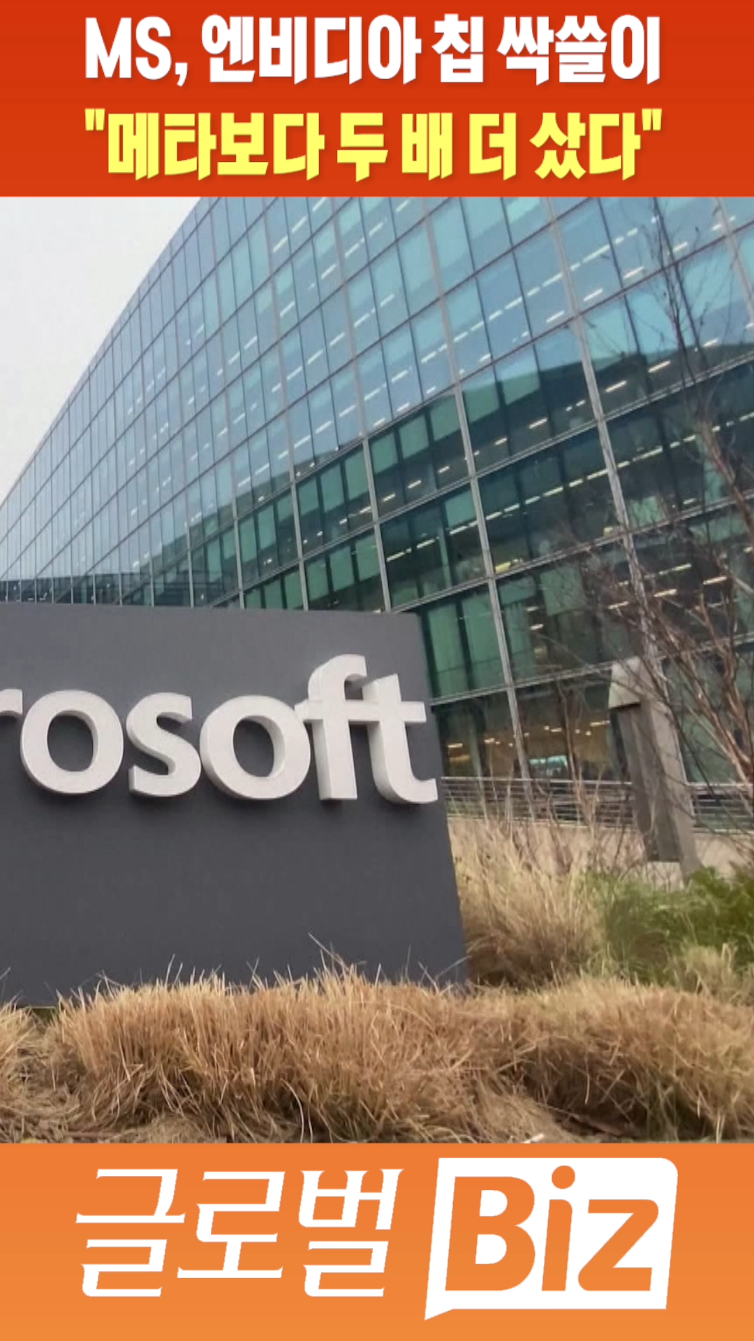 [숏폼] MS, 엔비디아 칩 싹쓸이 "메타보다 두 배 더 샀다" - SBS Biz