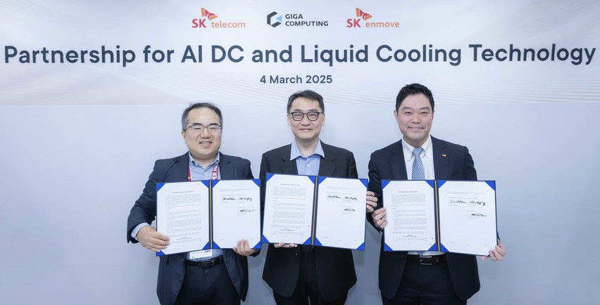 SKT, 기가컴퓨팅·SK엔무브와 액체냉각 기술개발 맞손 - SBS Biz
