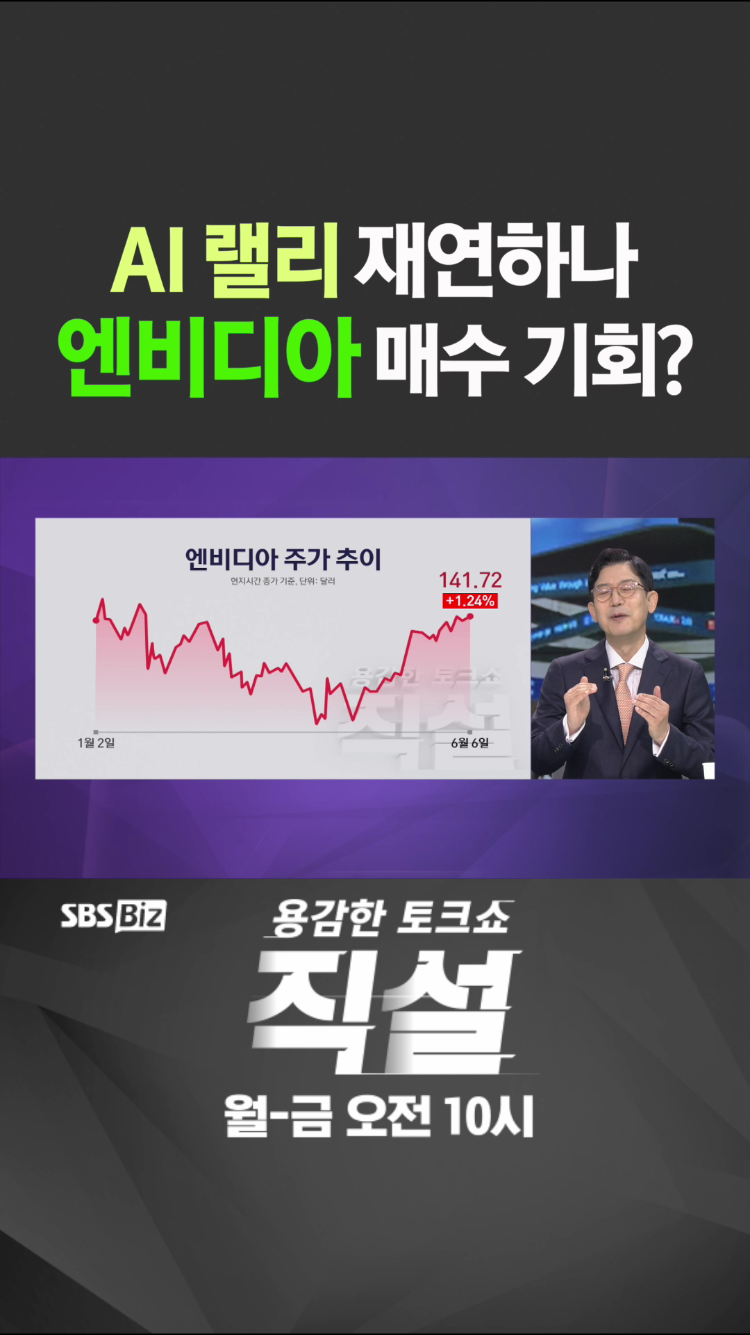 [숏폼] AI 랠리 재연하나 엔비디아 매수 기회? - SBS Biz