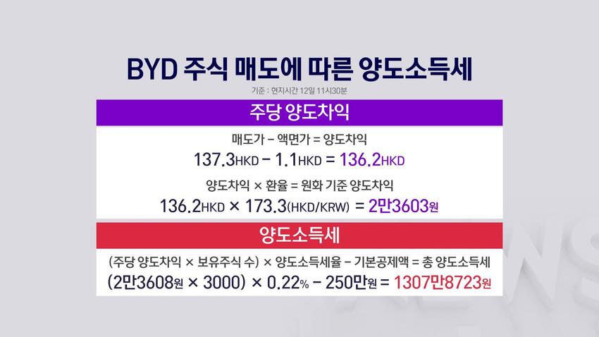 BYD 무상증자에 '양도세' 덜미…중학개미 '세금 폭탄' - SBS Biz