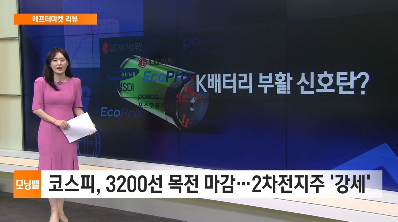 [애프터마켓 리뷰] 코스피, 3200선 목전 마감…2차전지주 '강세' - SBS Biz